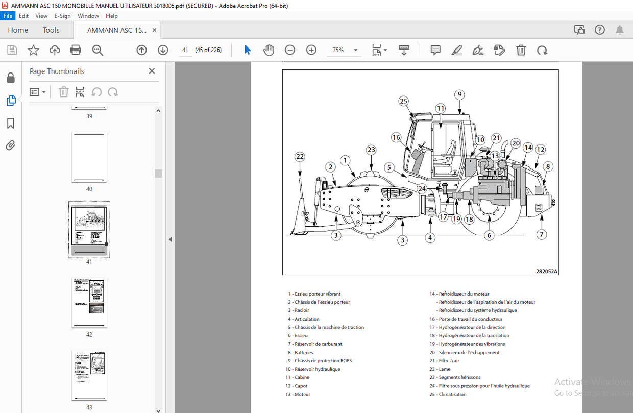 AMMANN ASC 150 MONOBILLE MANUEL UTILISATEUR 3018006 PDF