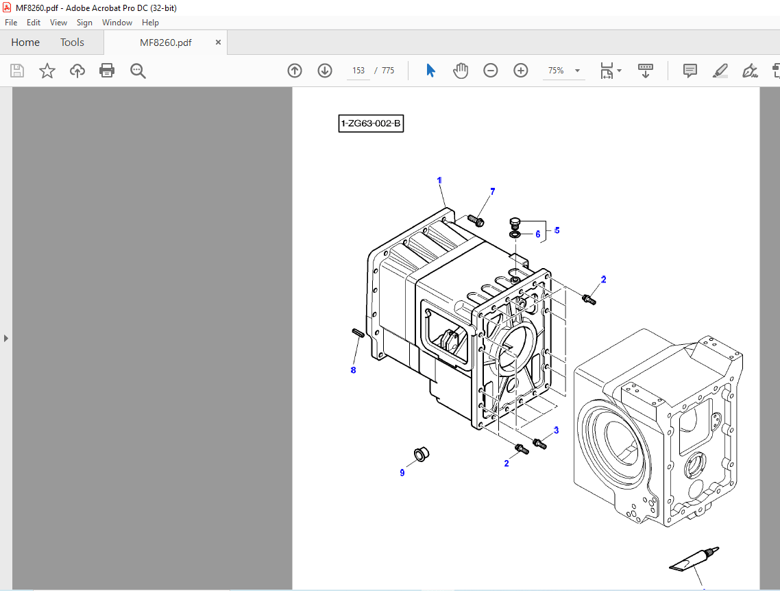 Massey Ferguson MF 8260 TRACTOR 1637374 Parts Manual - PDF DOWNLOAD