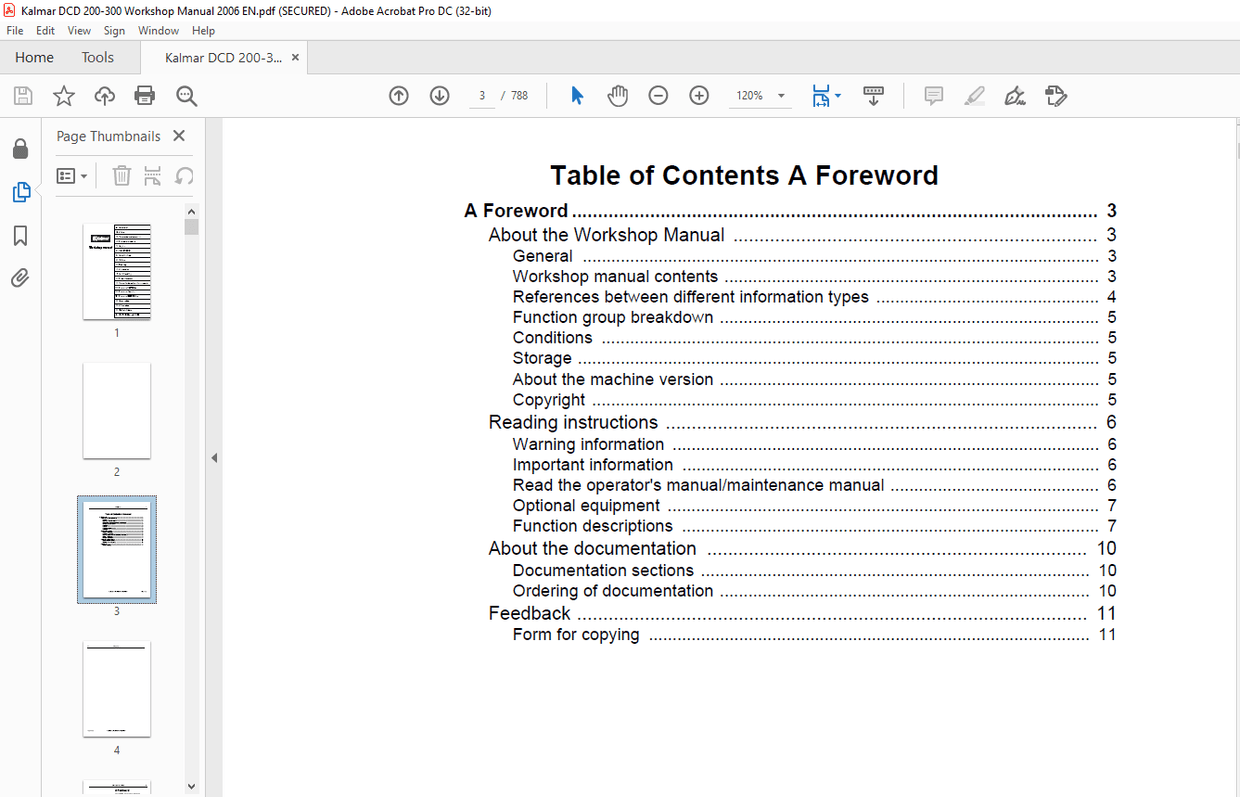 Kalmar DCD 200–300 Workshop Manual VDCD01.01GB – PDF DOWNLOAD