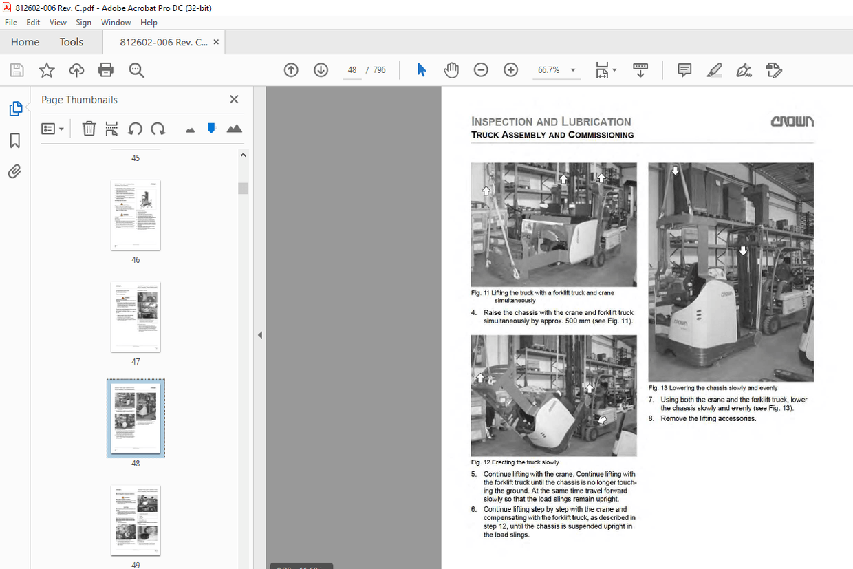 Crown Forklift ESR 5200 SERIES MAINTENANCE MANUAL – PDF DOWNLOAD