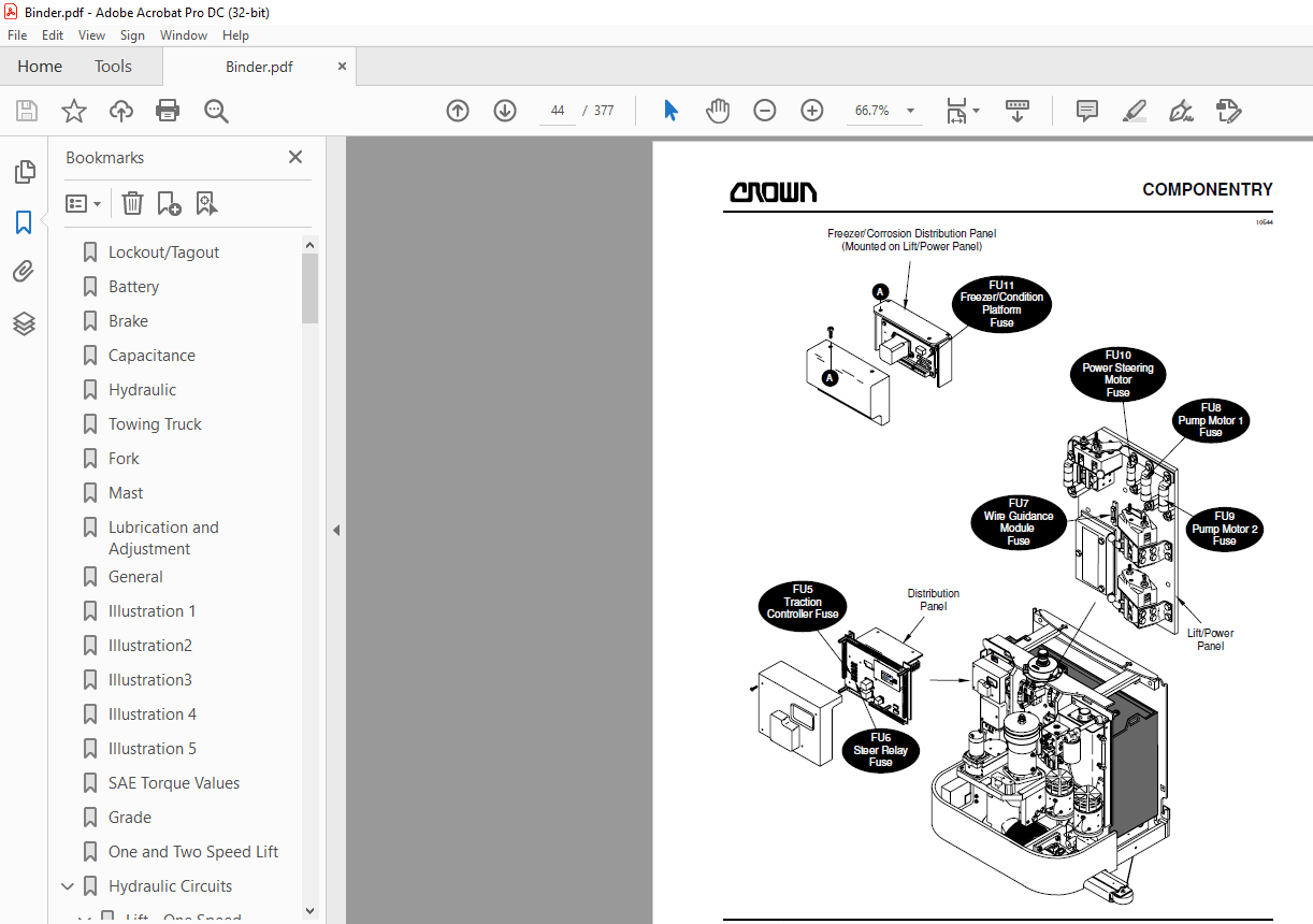 Crown Forklift SP 3200 Series Service Manual – PDF DOWNLOAD