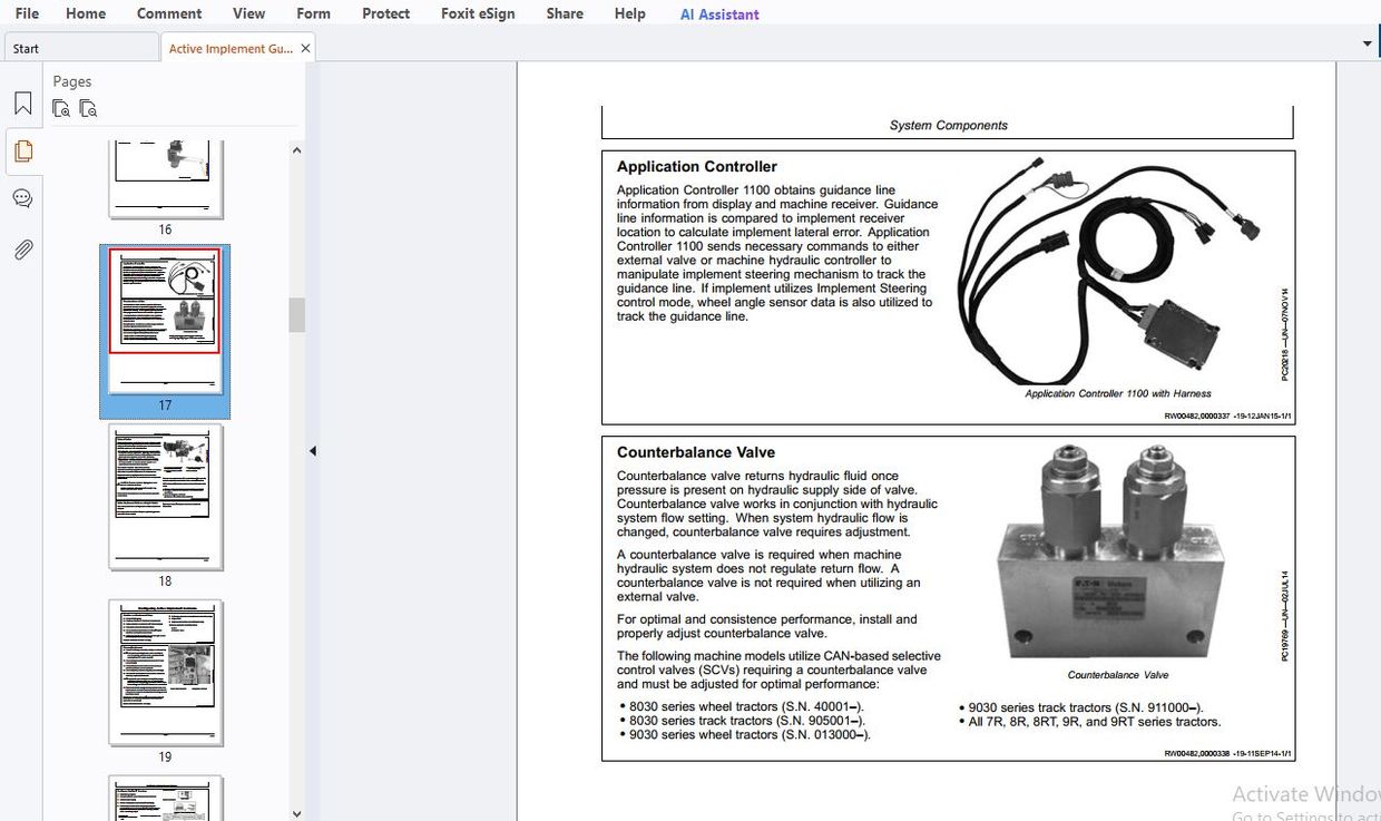 John Deere Rate Controller 2000 Instructions Manual PFP18435 - PDF DOWNLOAD