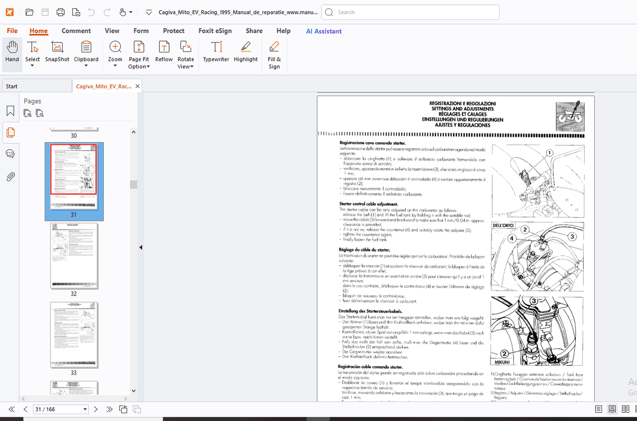 Cagiva Mito ev Mito Racing Workshop Manual - PDF DOWNLOAD