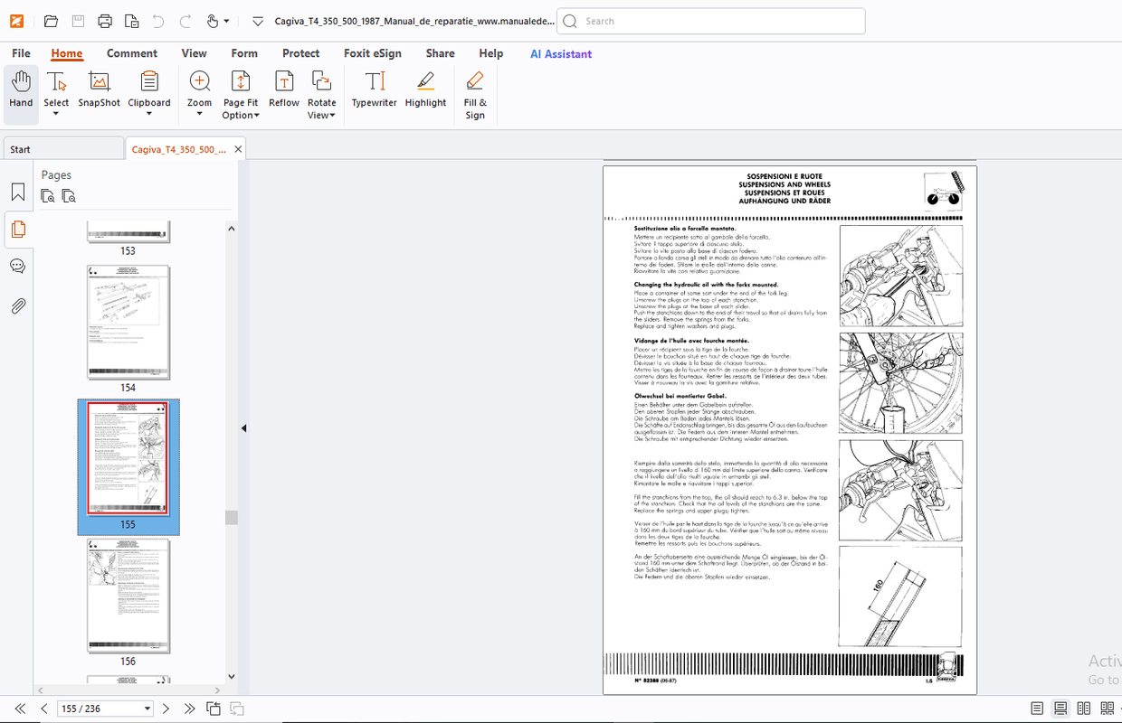 Cagiva T4-350/R-E T4-500/E Workshop Manual - PDF DOWNLOAD