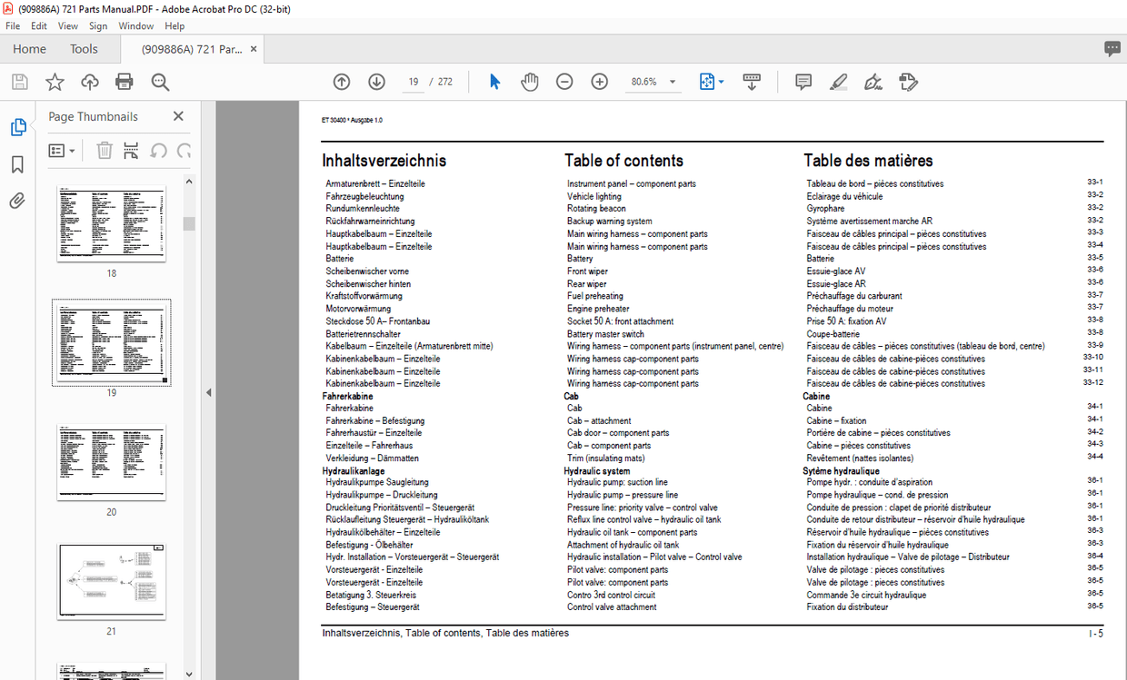 Gehl 721 Wheel Loader Parts Manual – PDF DOWNLOAD