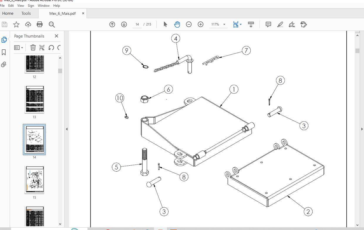 Pottinger Agricultural Forage Harvester MEX 6 Mais Spare parts list ...