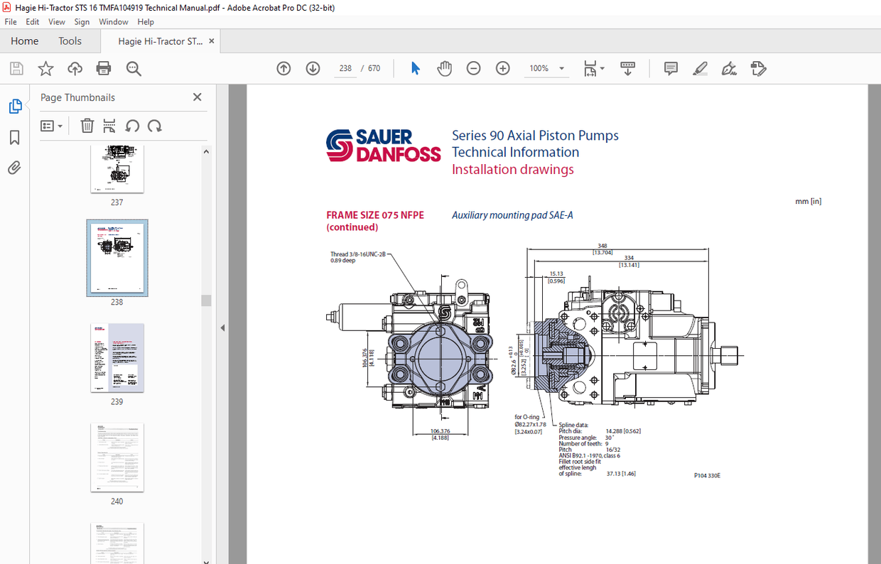 Hagie Hi-Tractor STS 16 Technical Manual – PDF DOWNLOAD