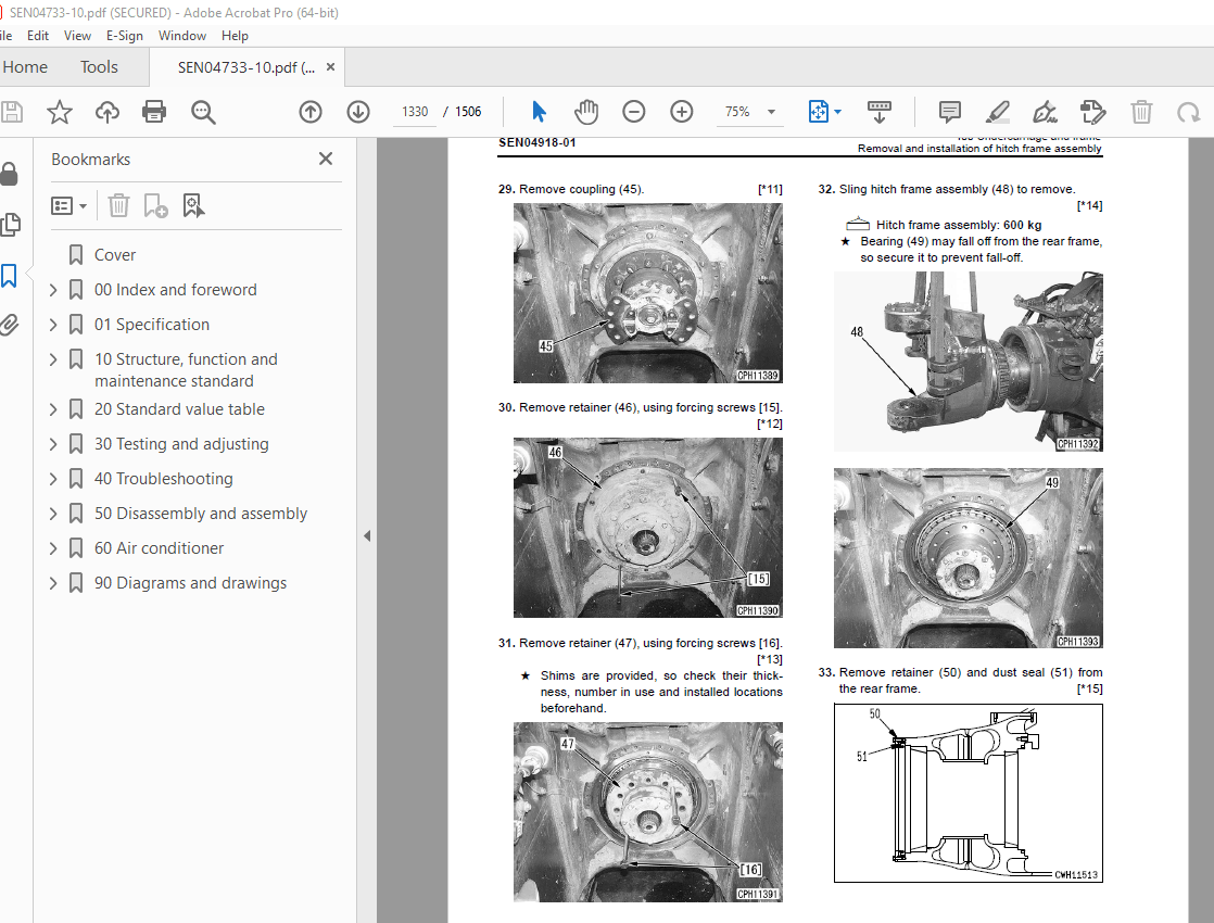 Komatsu HM250-2 Dump Truck Shop Manual SEN04733-10 - PDF DOWNLOAD