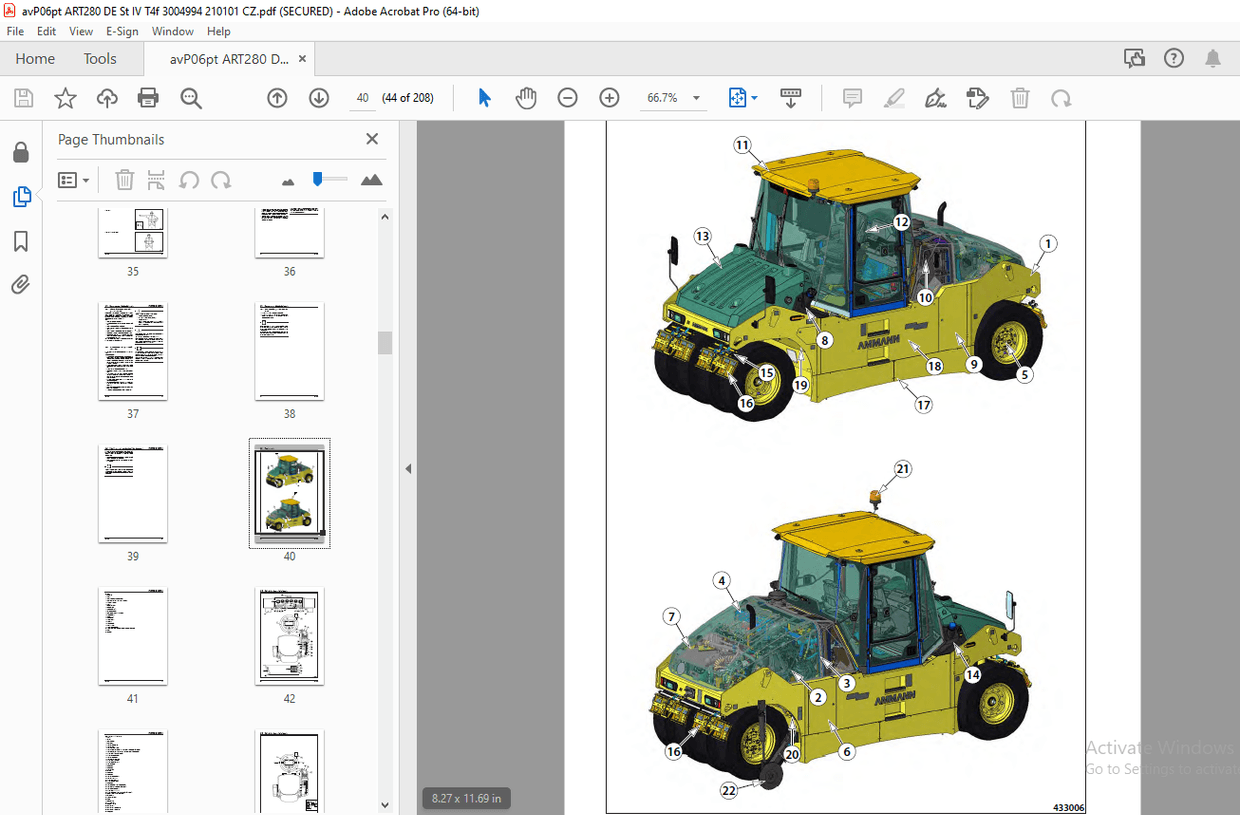 AMMANN ART 280 PNEUMATIKOVÝ VÁLEC NÁVOD K OBSLUZE 3004994 - PDF DOWNLOAD