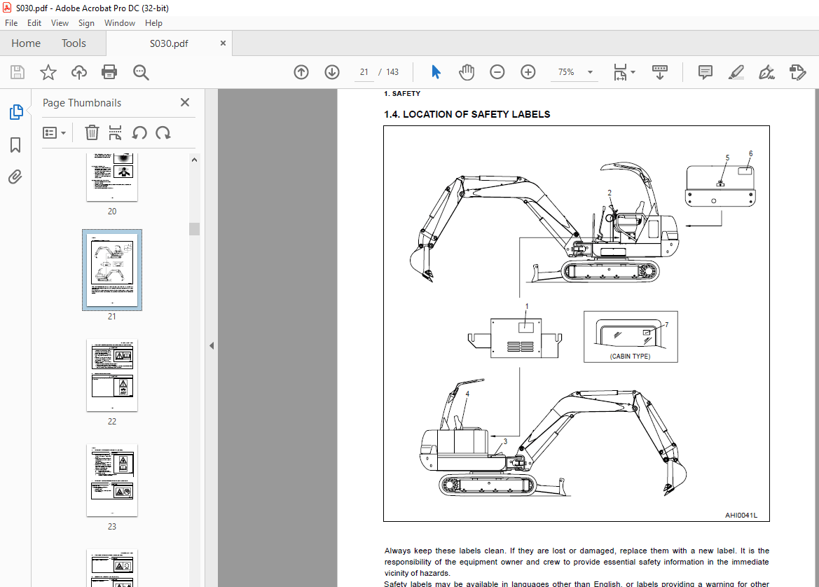 Daewoo Excavator Solar 030 Plus and 035 Serial Shop Manual - PDF DOWNLOAD