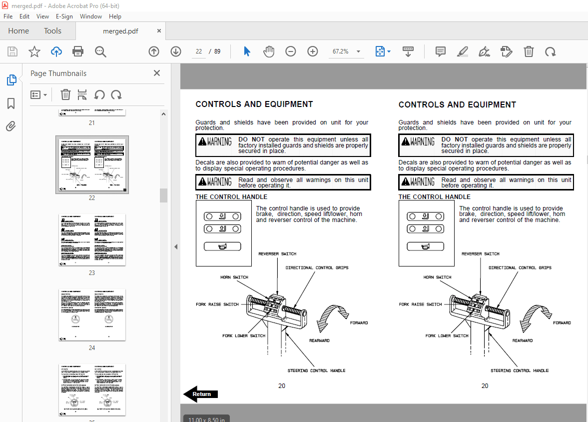 BT Prime-Mover HX-80 Electric Low Lift Pallet Truck Operator's Manual - PDF DOWNLOAD
