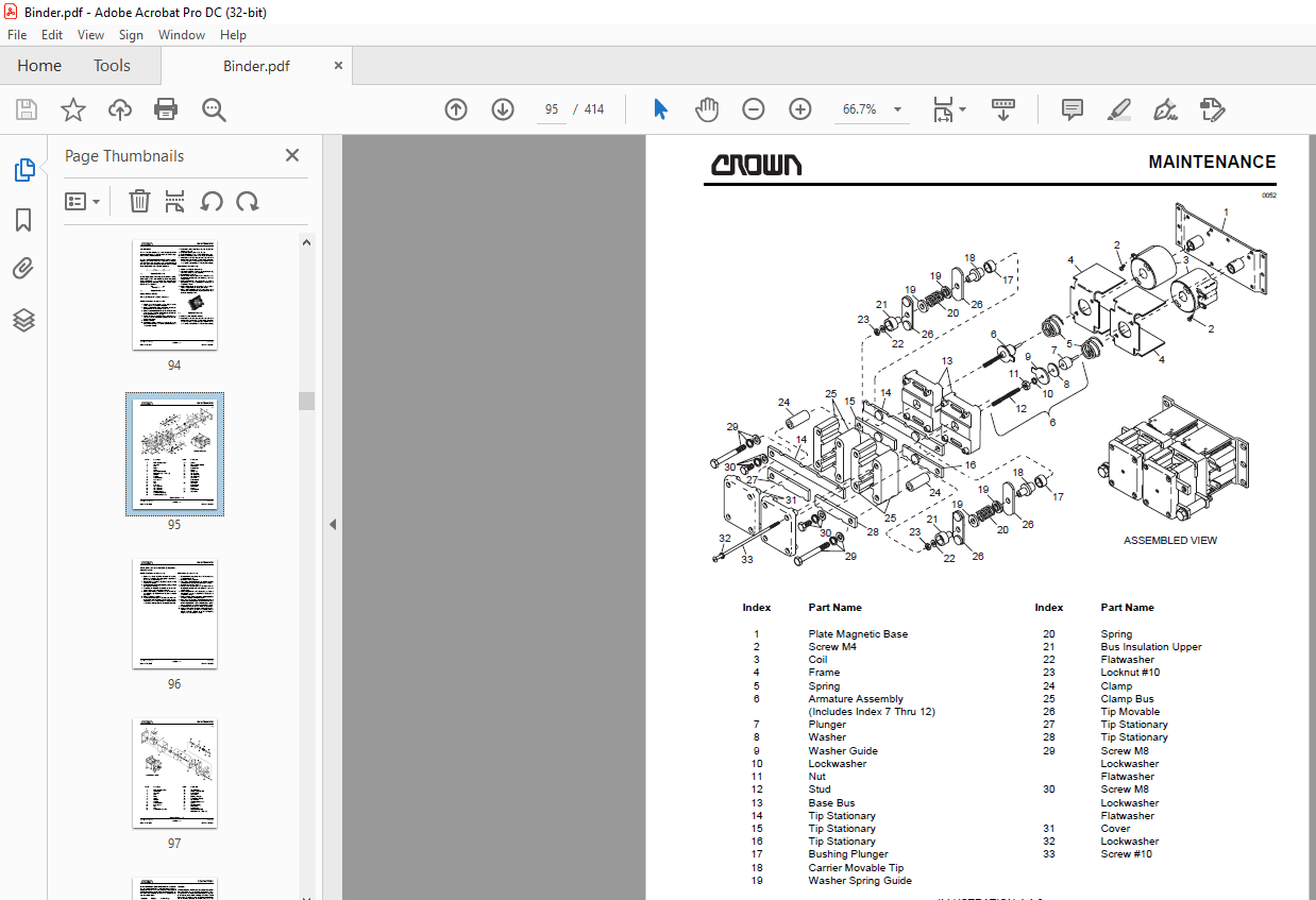 Crown Forklift MPC 3000 Series Pallet Service Manual – PDF DOWNLOAD