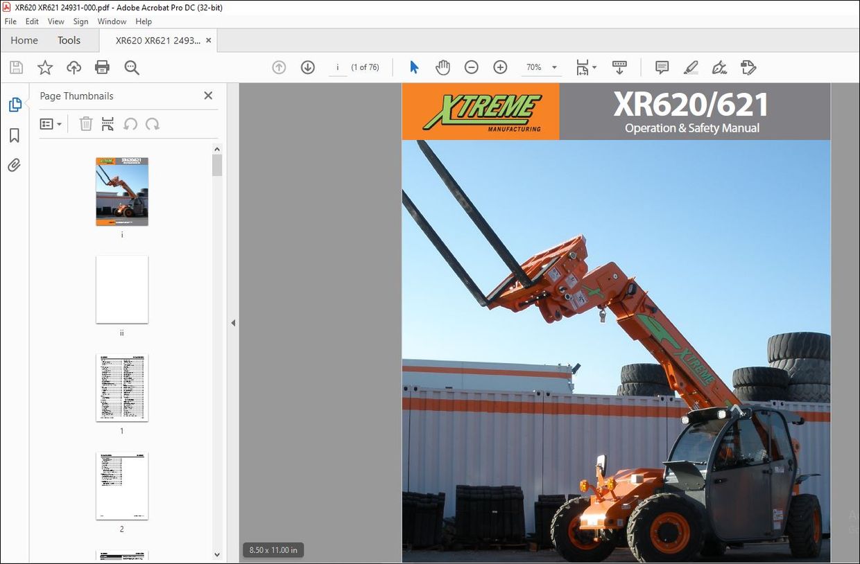Xtreme XR620 XR621 Operation & Safety Manual – PDF DOWNLOAD