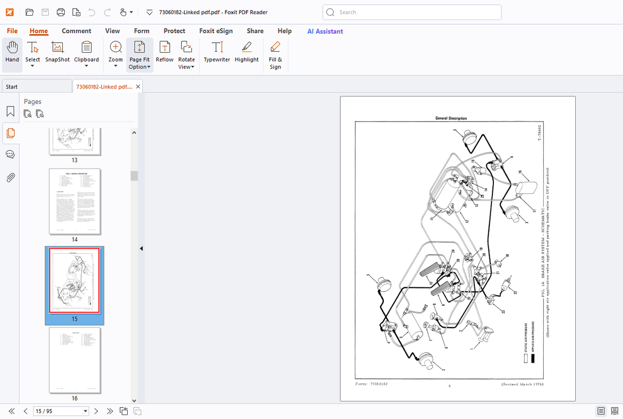 Fiatallis 945 945-B Wheel Loader(Brakes & Air System)Service Manual ...