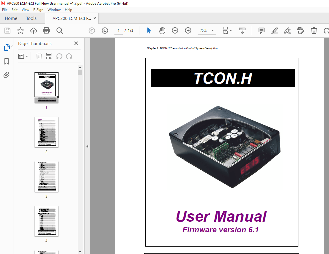 DANA TCON.H Transmission Control System User Manual – PDF DOWNLOAD
