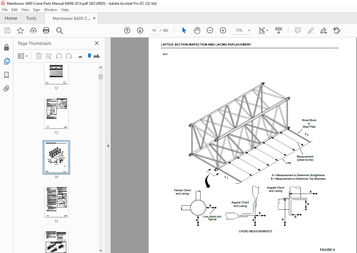 Manitowoc Traditional Crane 6400 Parts Manual SN 64006 – PDF DOWNLOAD