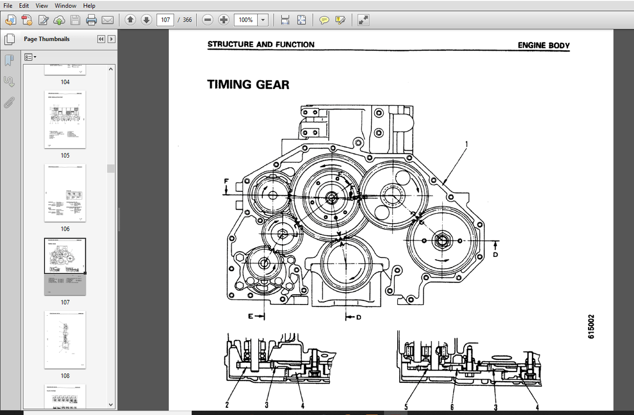Komatsu 125-2 Series Diesel Engine Shop Manual- PDF DOWNLOAD
