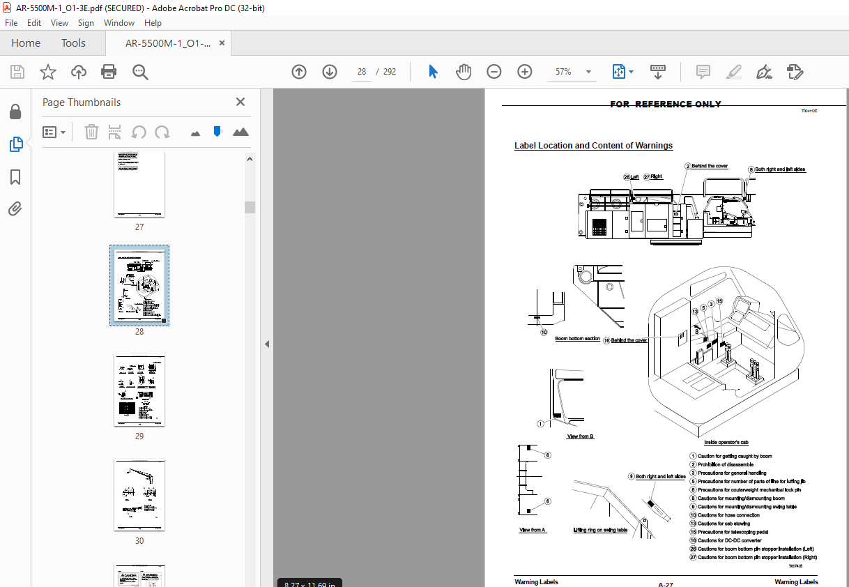 Tadano AR-5500M All Terrain Crane Operation Manual – PDF DOWNLOAD