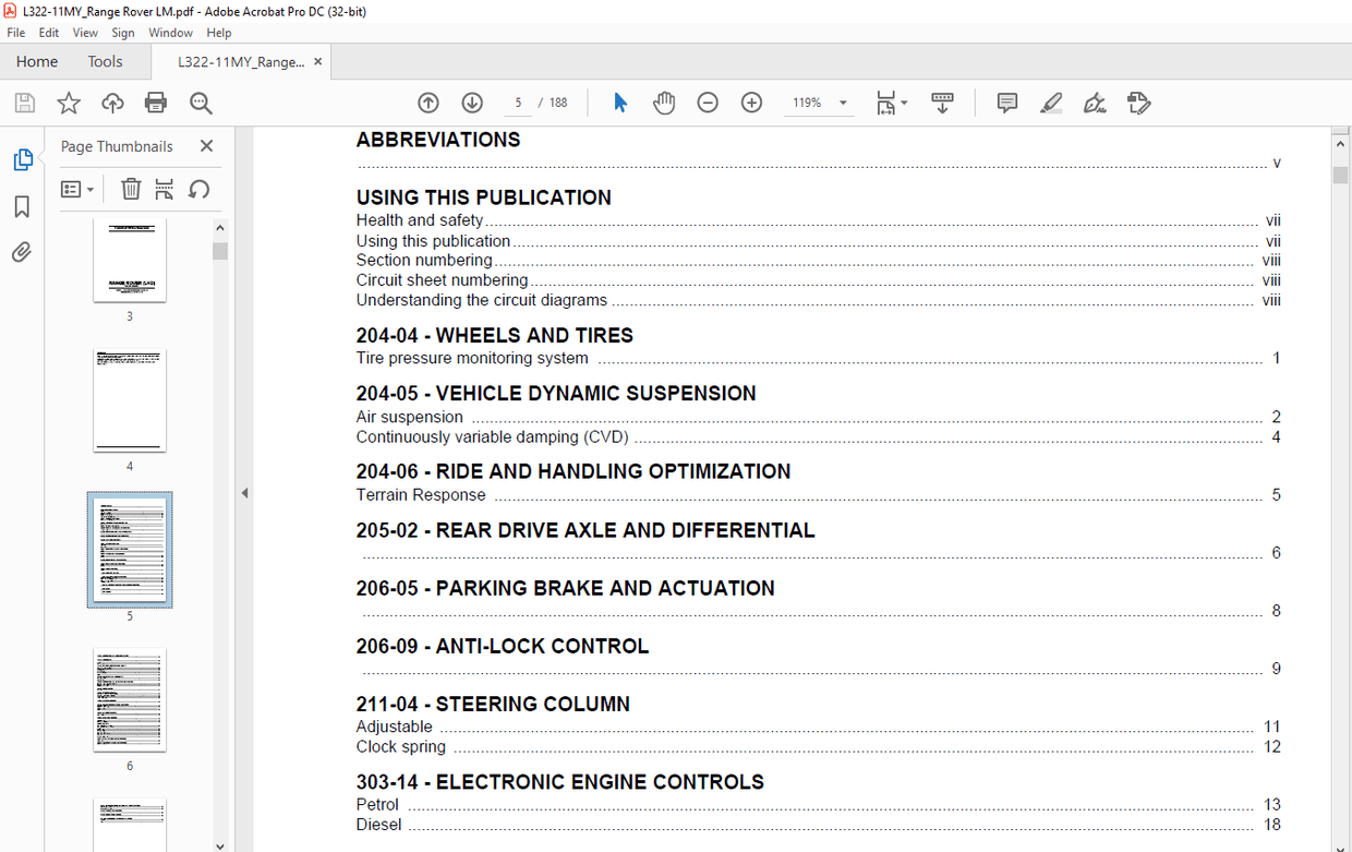 2010 Landrover L322-11 MY Range Rover LHD Electrical Wiring Diagrams ...