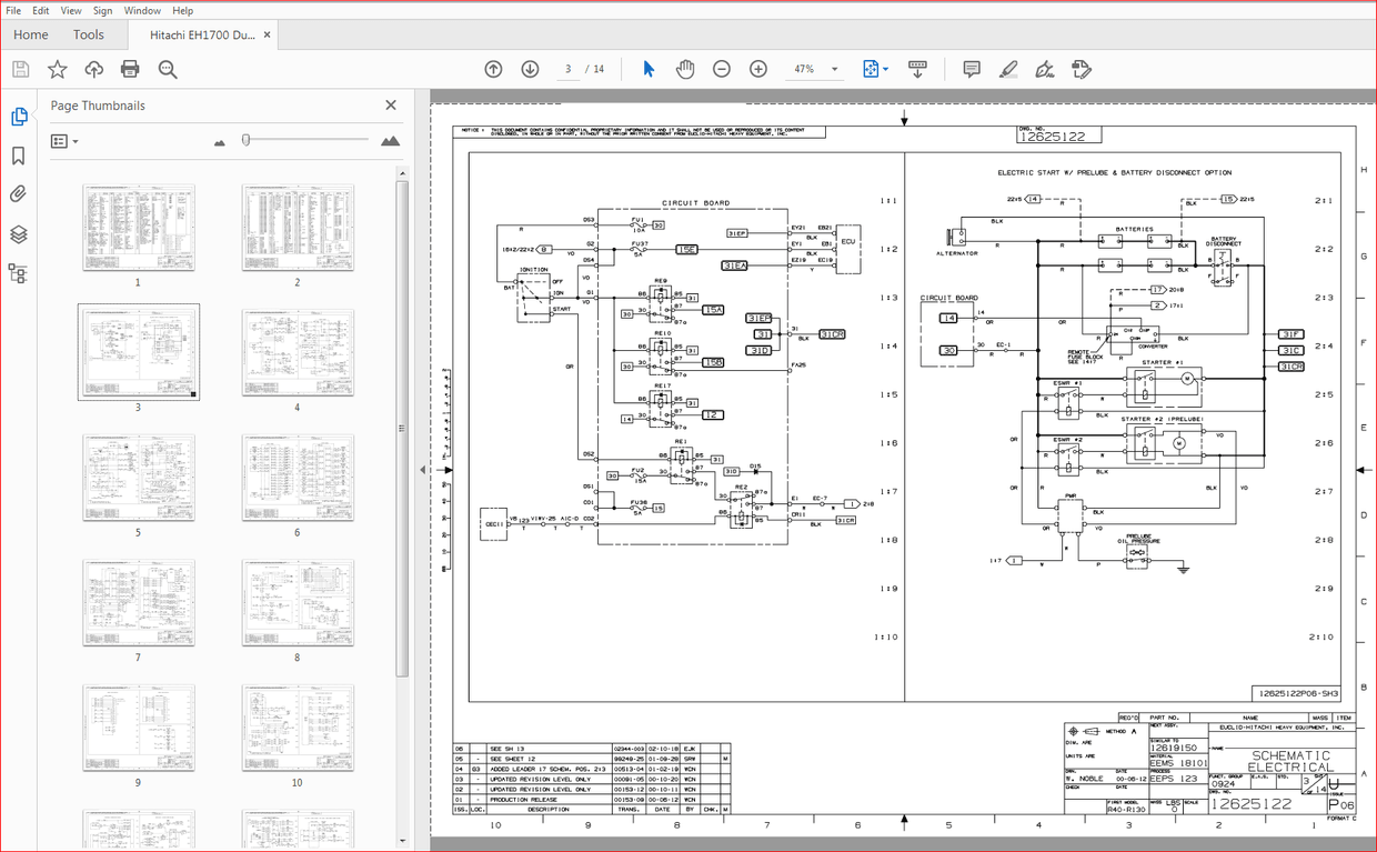 Hitachi EH1700 Dump Truck Electrical Training Manual PDF DOWNLOAD
