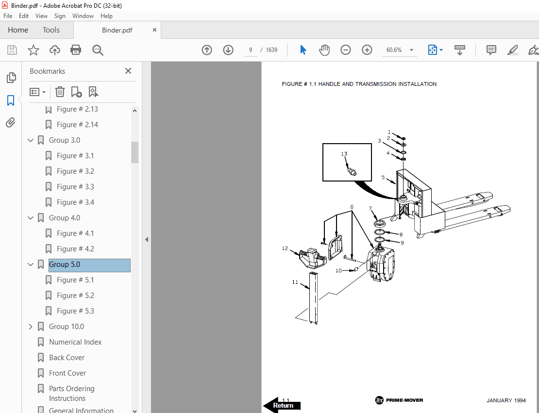BT Prime-Mover PMX Electric Low Lift Pallet Truck Part Manual – PDF ...