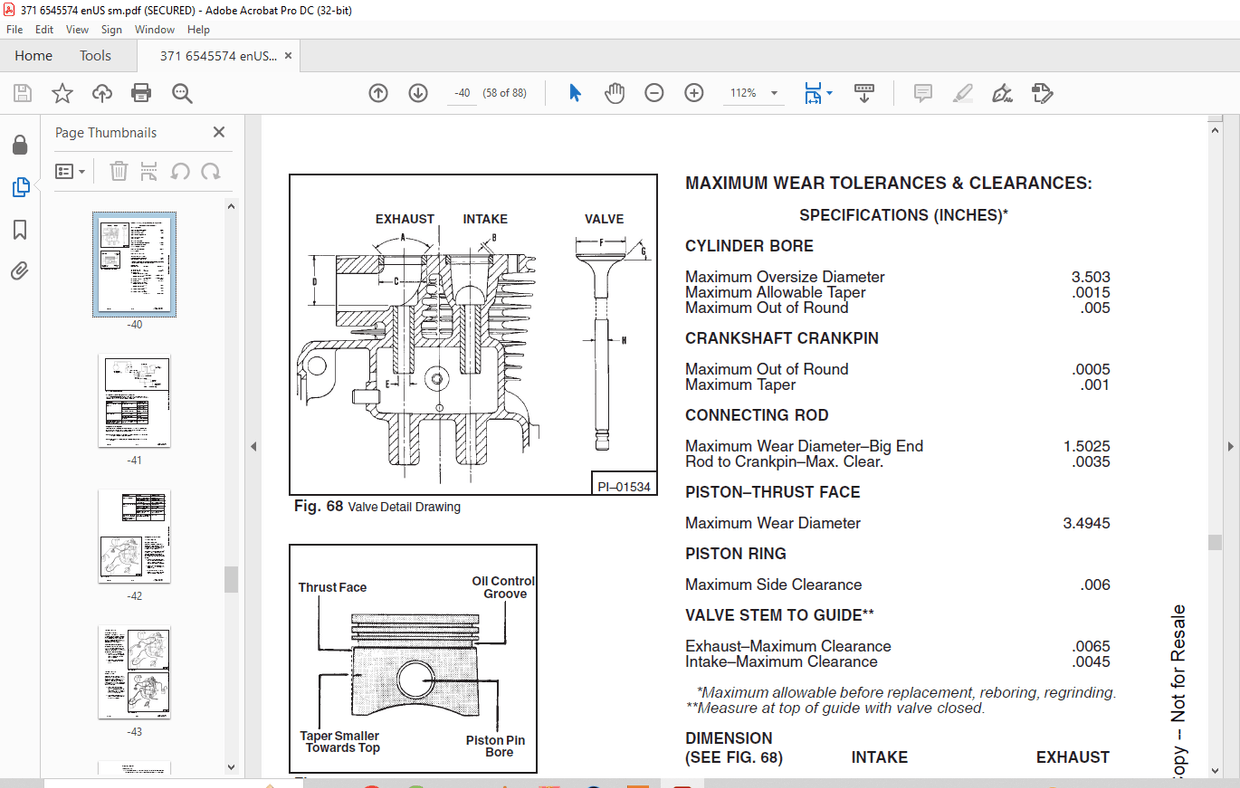 Bobcat 371 Loader Gasoline & L.P. Gas Service Manual 6545574 (6-12 ...