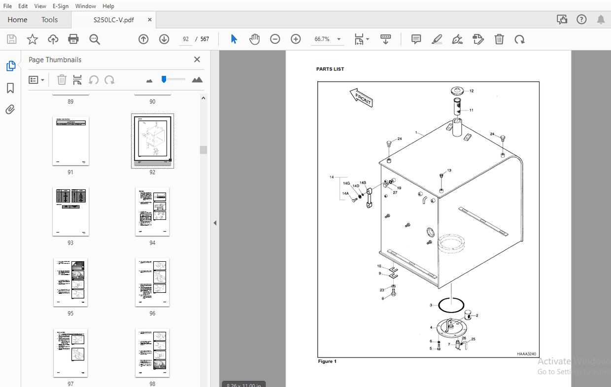 Daewoo Track Excavator Solar 250LC-V Shop Manual 023-00031E – PDF DOWNLOAD