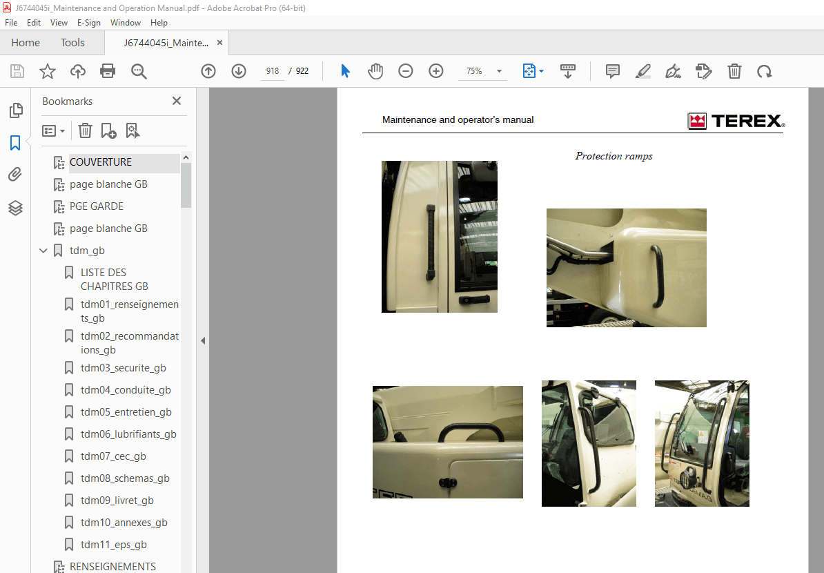 Terex Crane AC40/2 – AC40/2L EN13000 2010 Manuel de Conduite et d ...