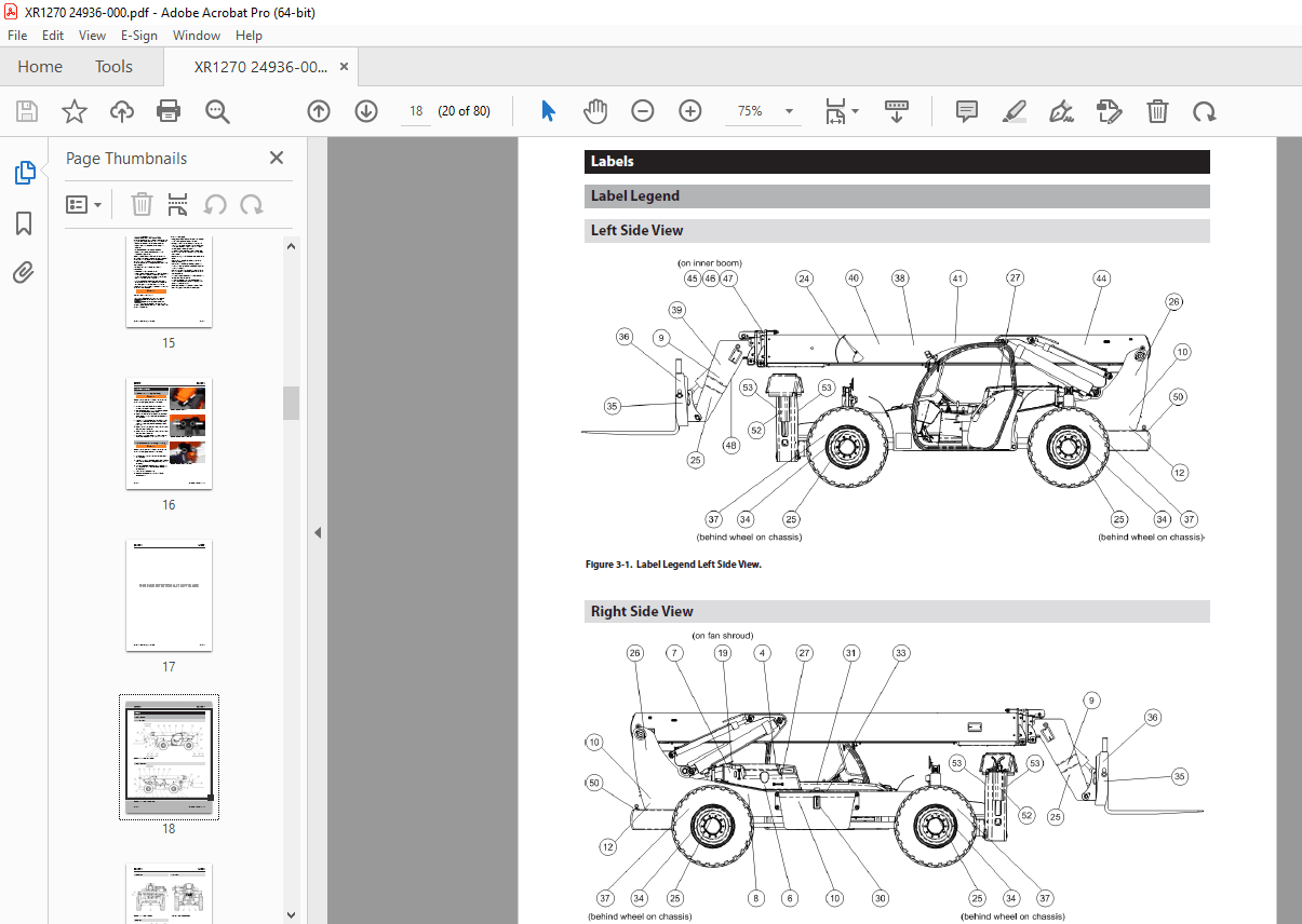 XTREME Telehandler XR1270 Operation & Safety Manual – PDF DOWNLOAD