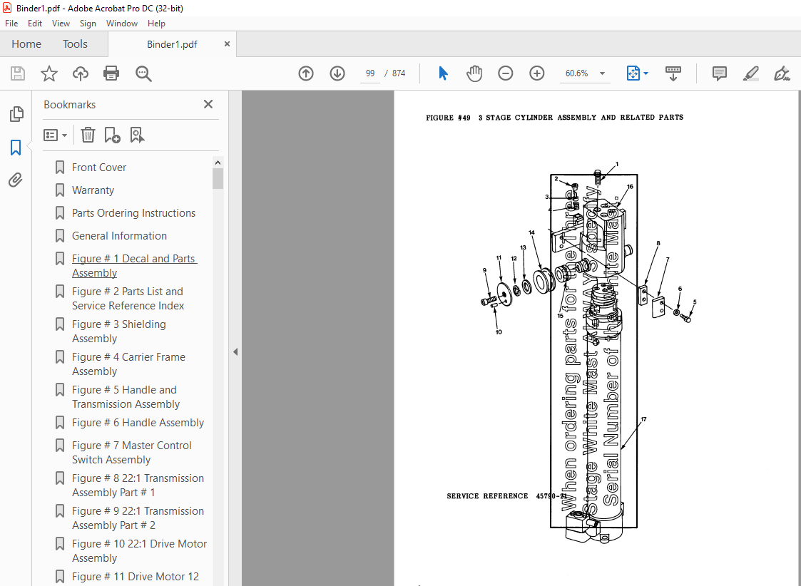 BT Forklift SN 20 30 40 Electric Walkie Straddle Stacker Truck Parts ...