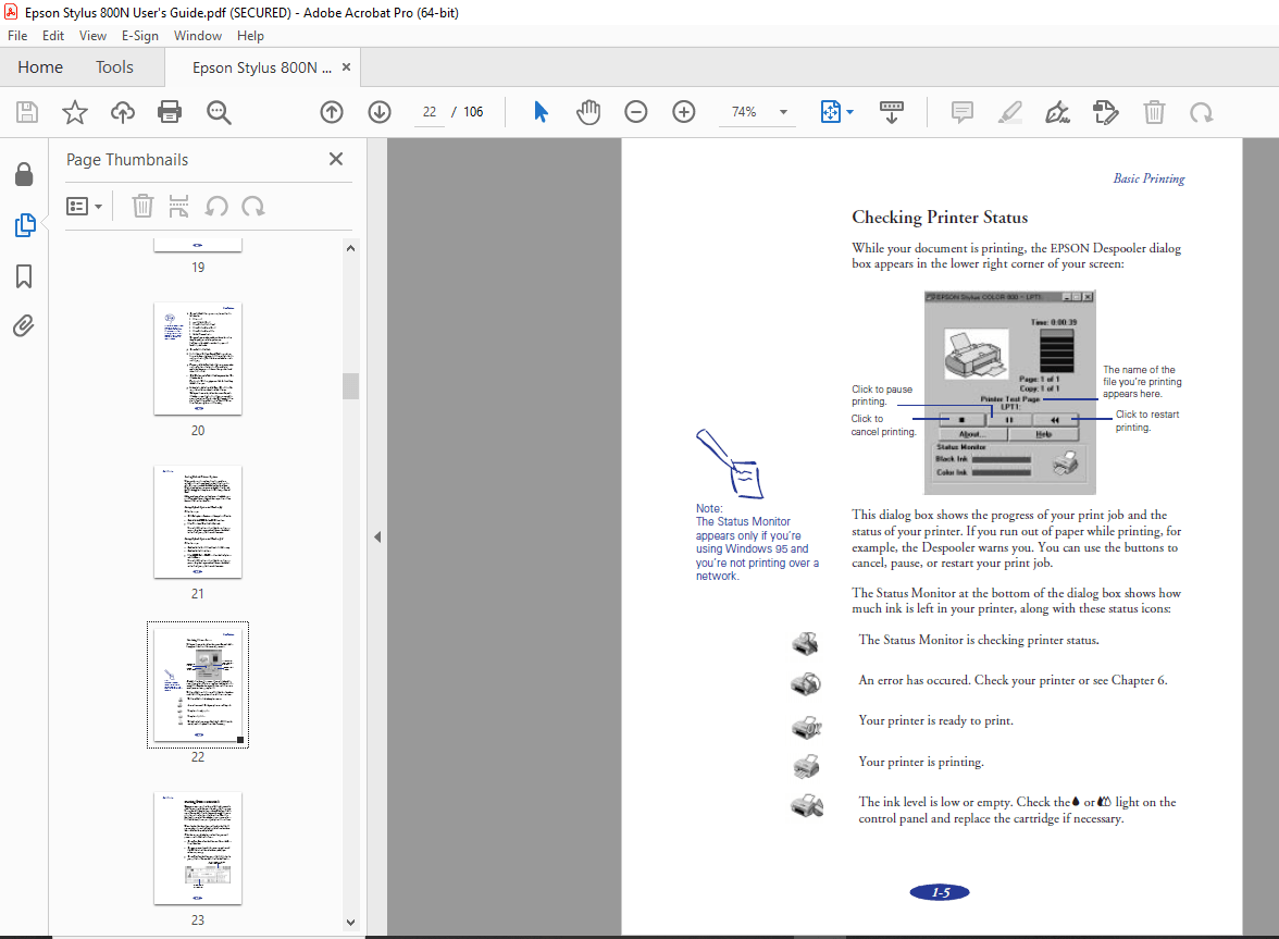 Epson Stylus Color 800 Users Manual - PDF DOWNLOAD