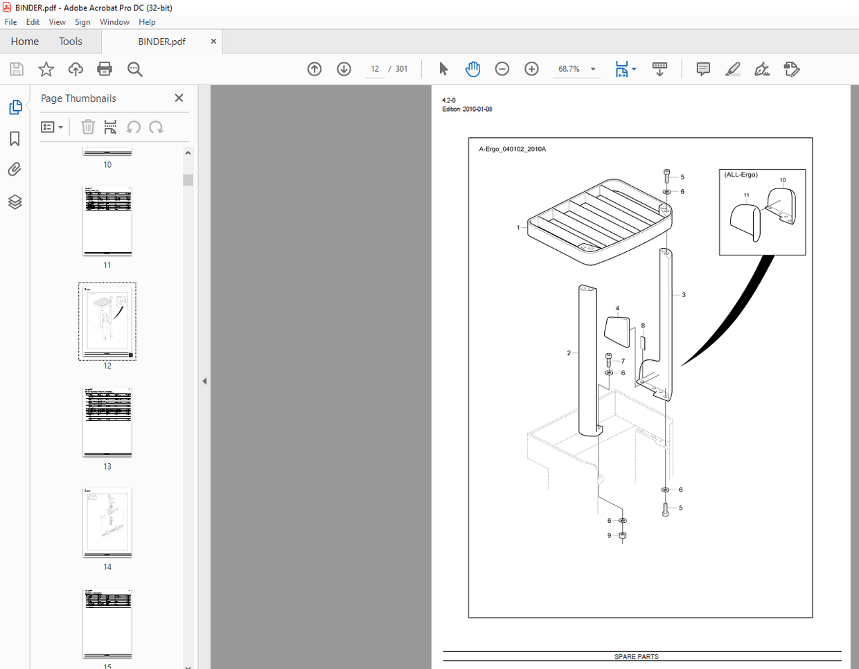 Atlet Forklift A-Ergo Master Parts Manual – PDF DOWNLOAD