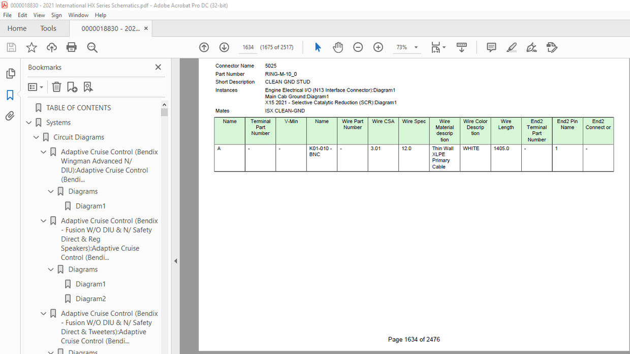 Navistar 2021 International HX Series Schematics Manual – PDF DOWNLOAD