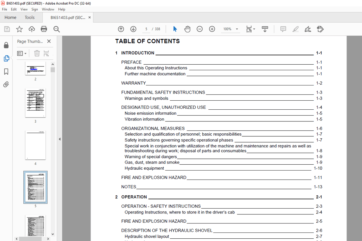 Cat 6060, 6060 FS Hydraulic Shovel Operation and Maintenance Manual ...
