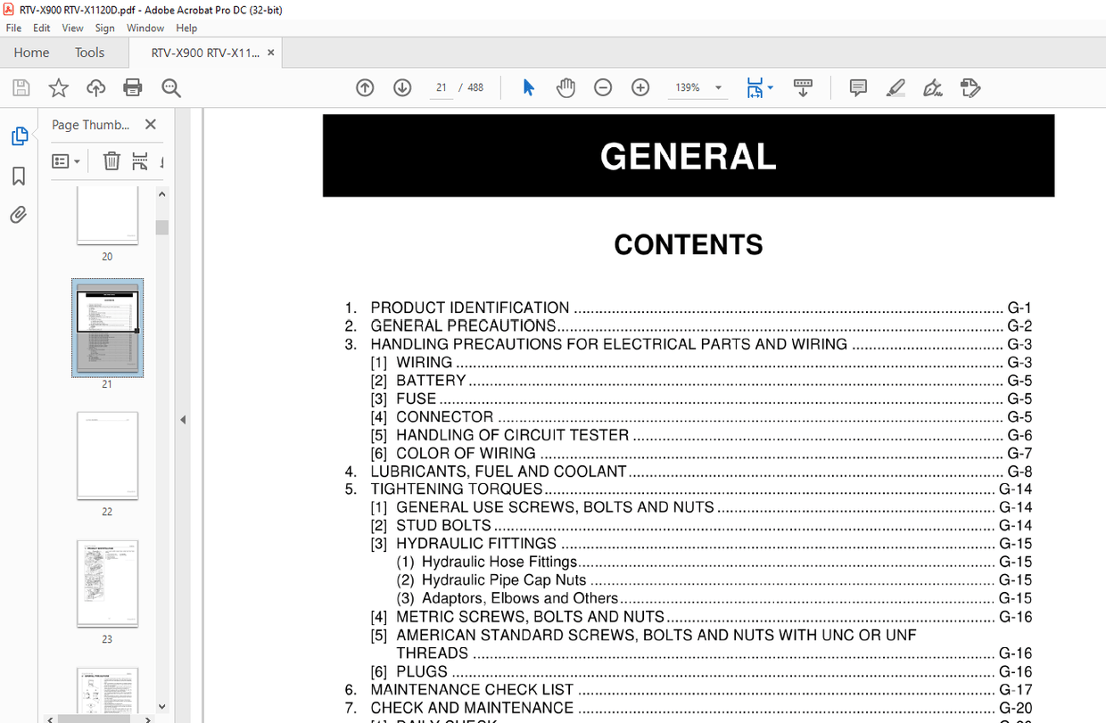 Kubota Utility Vehicle RTV-X900 RTV-X1120D Workshop Manual – PDF DOWNLOAD
