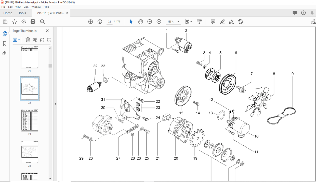 Gehl 480 Wheel Loader Parts Manual 918116 – PDF DOWNLOAD