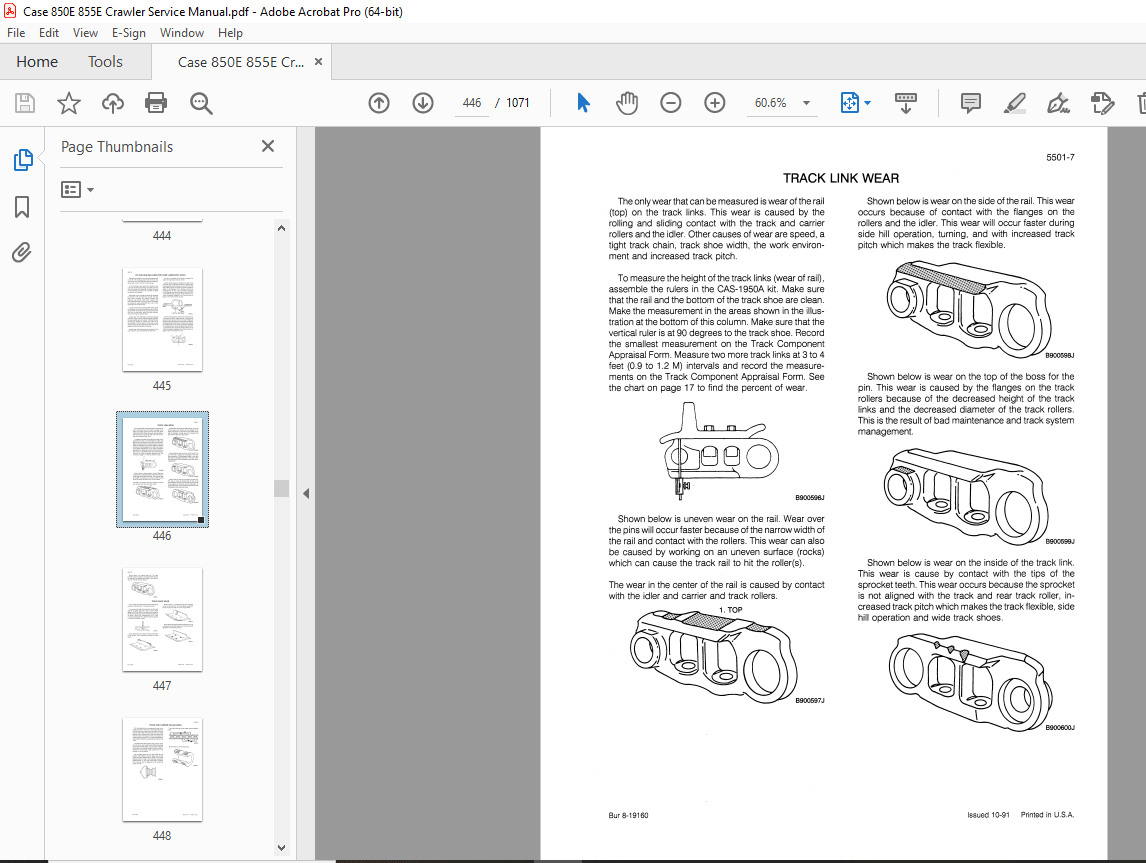 Case 850E 855E Crawler Service Manual(8-17012) - PDF DOWNLOAD