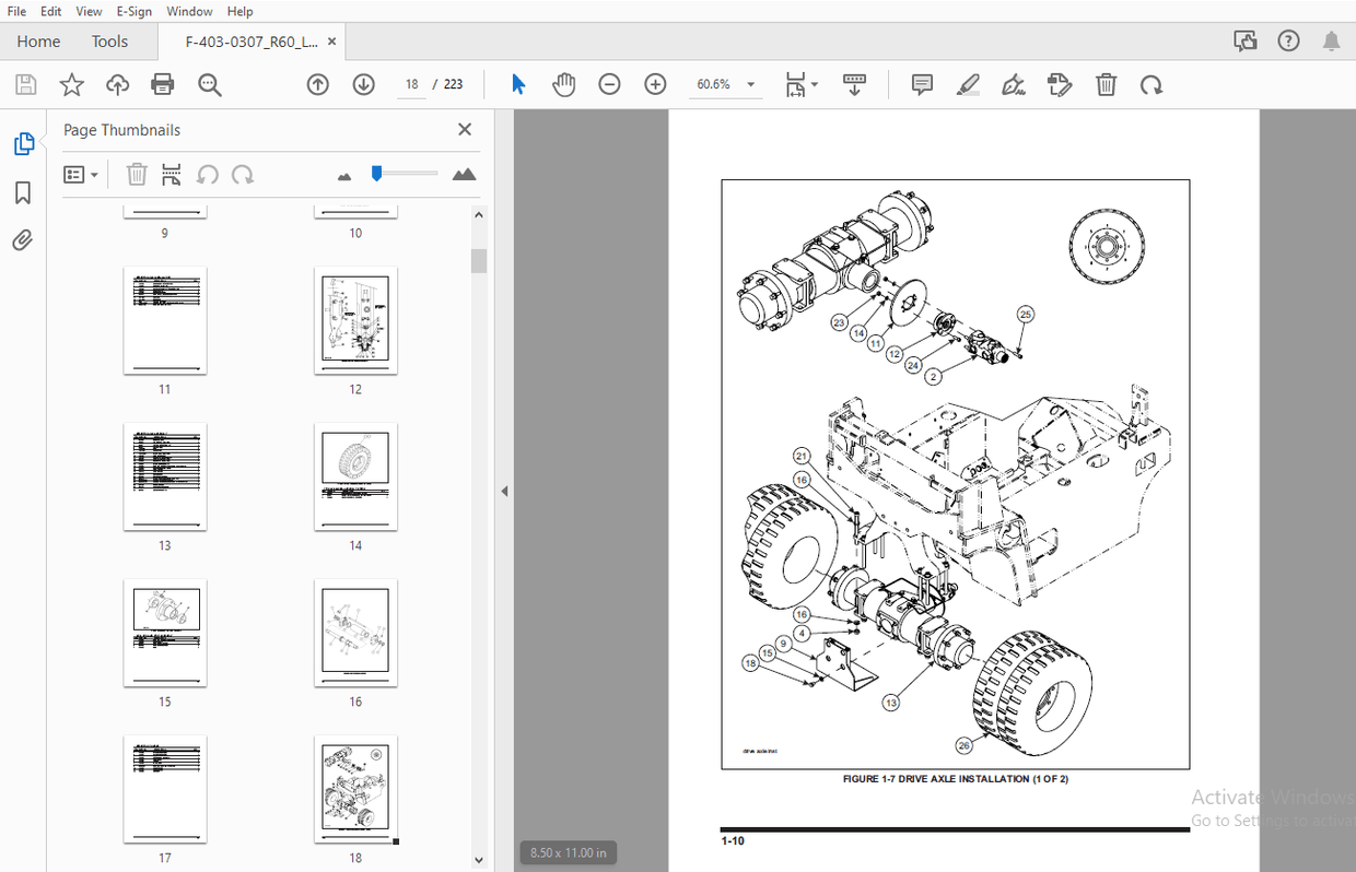 Drexel SwingMast Lift Truck R60 LPG Forklift Parts Manual – PDF