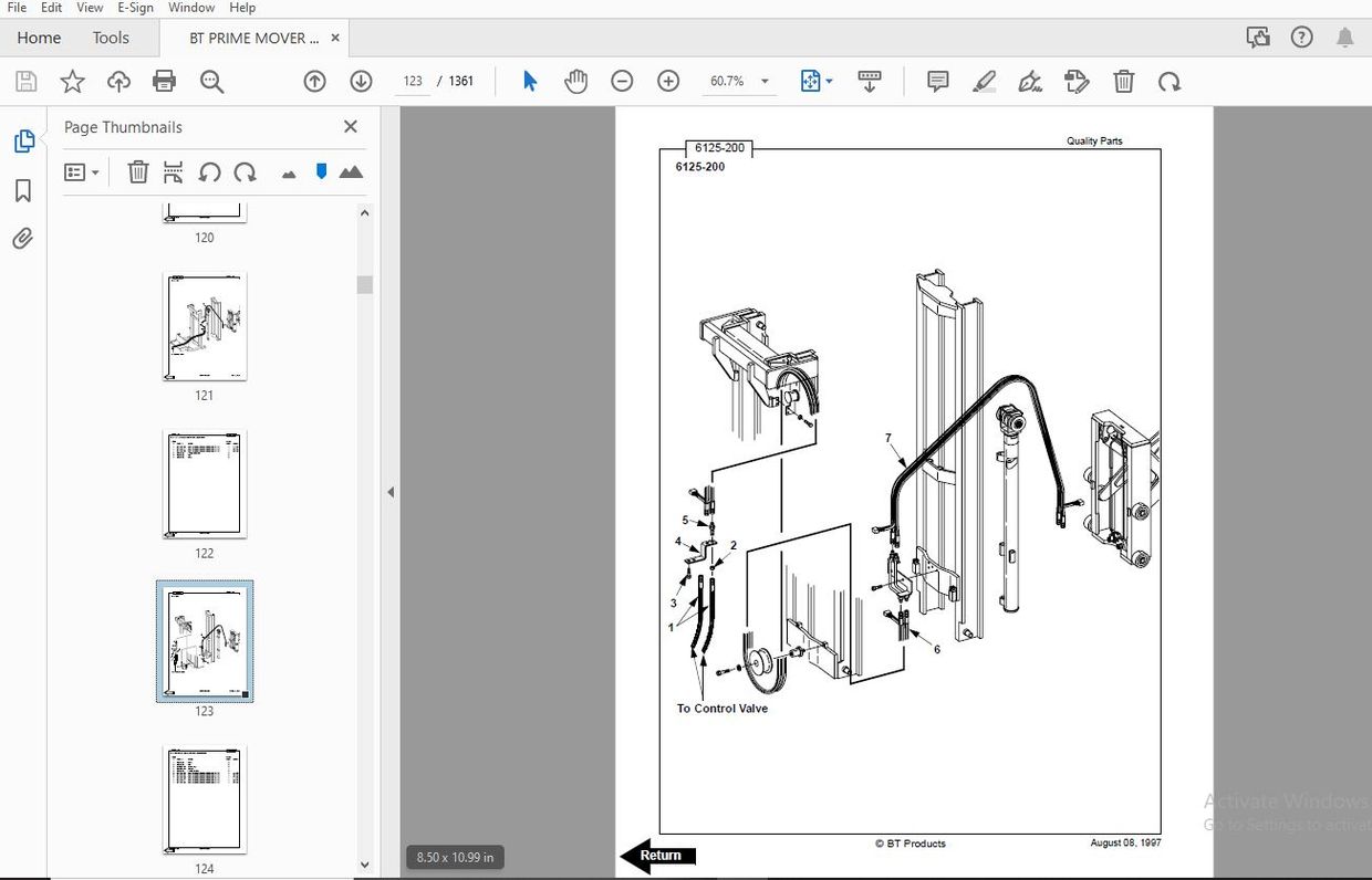 BT PRIME MOVER WRX30 MASTER PARTS MANUALS - PDF DOWNLOAD