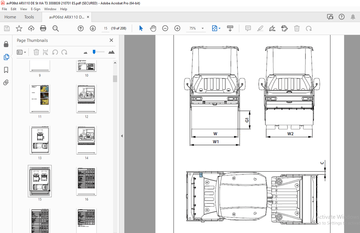 AMMANN ARX 110 RODILLO TÁNDEM MANUAL DE INSTRUCCIONES PDF