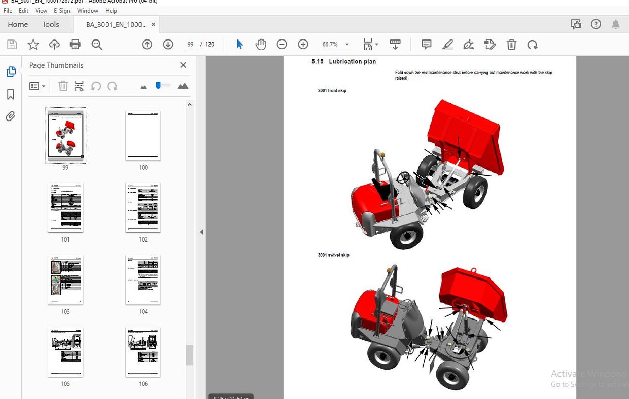 Wacker Neuson 3001 Dumper Operator’s Manual 1000172672 – PDF DOWNLOAD