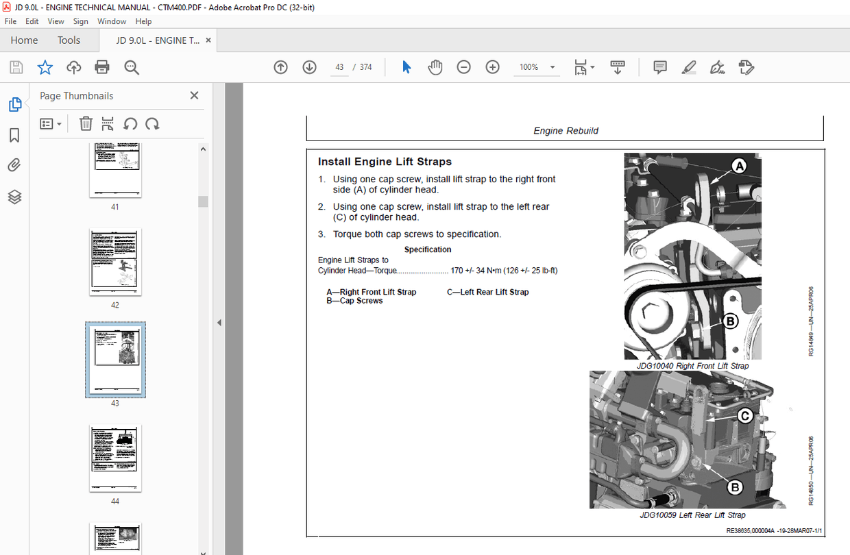 Hitachi 6UZ1 Tier 4/Stage 4 Exhaust Emission Standards Engine Technical Manual - PDF DOWNLOAD