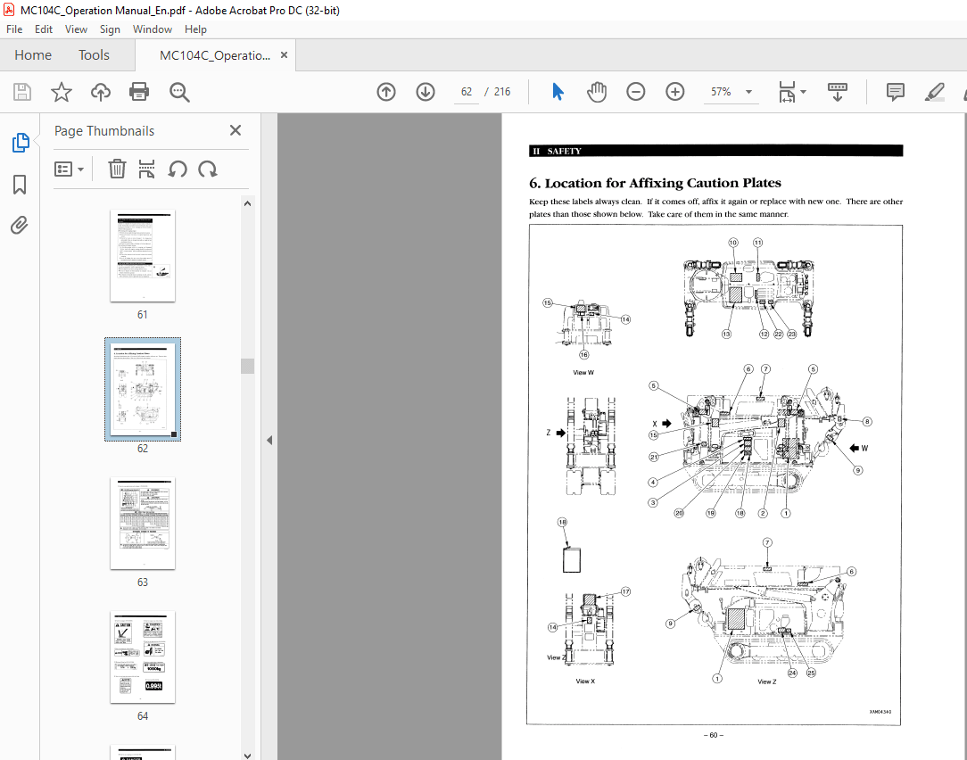 Maeda MINI-CRAWLER CRANE MC-104C OPERATION MANUAL SN00001 – PDF DOWNLOAD