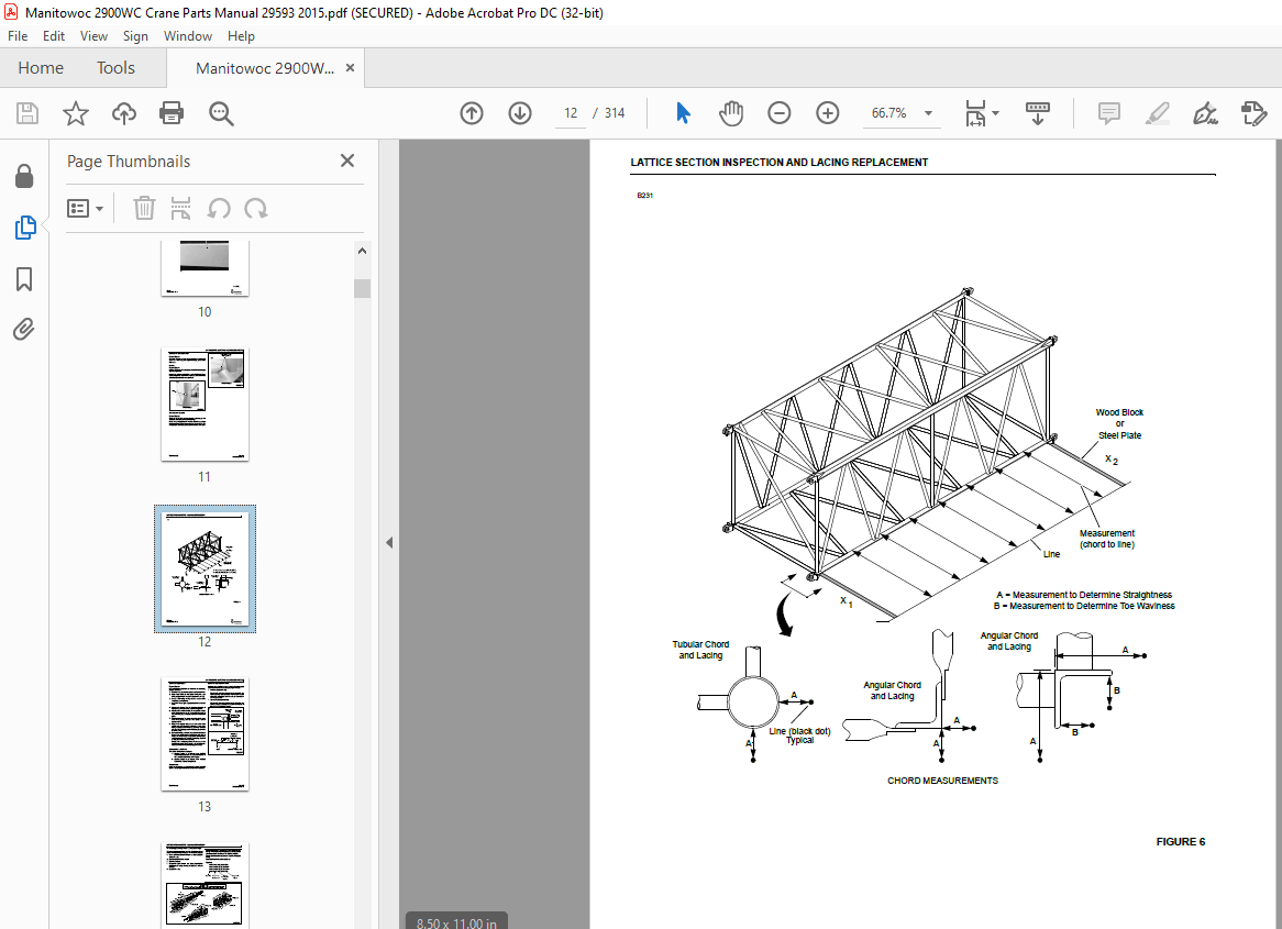 Manitowoc Traditional Crane 2900WC Parts Manual SN 29593 – PDF DOWNLOAD