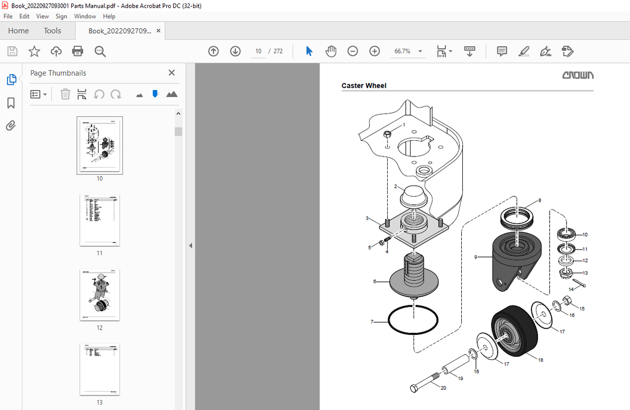 Crown Forklift GPC 3000 Parts Manual – PDF DOWNLOAD Crown Forklift GPC 3000 Parts Manual – PDF DOWNLOAD