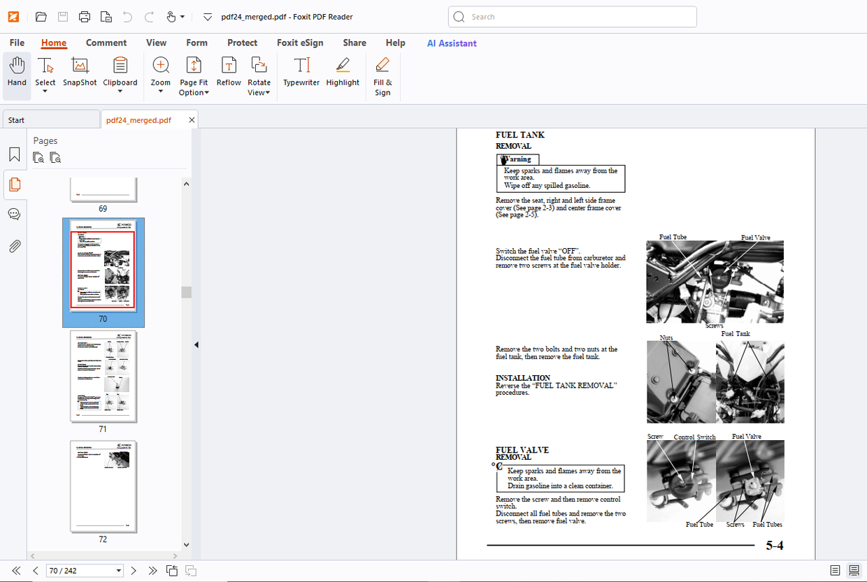 Kymco Mongoose KXR 250 Service Manual - PDF DOWNLOAD