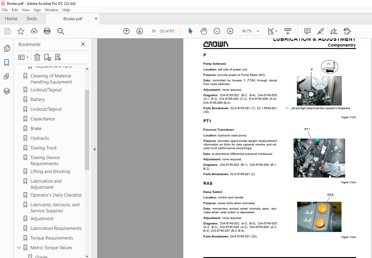 Crown Forklift PR 4500 Series Pallet Service Manual – PDF DOWNLOAD
