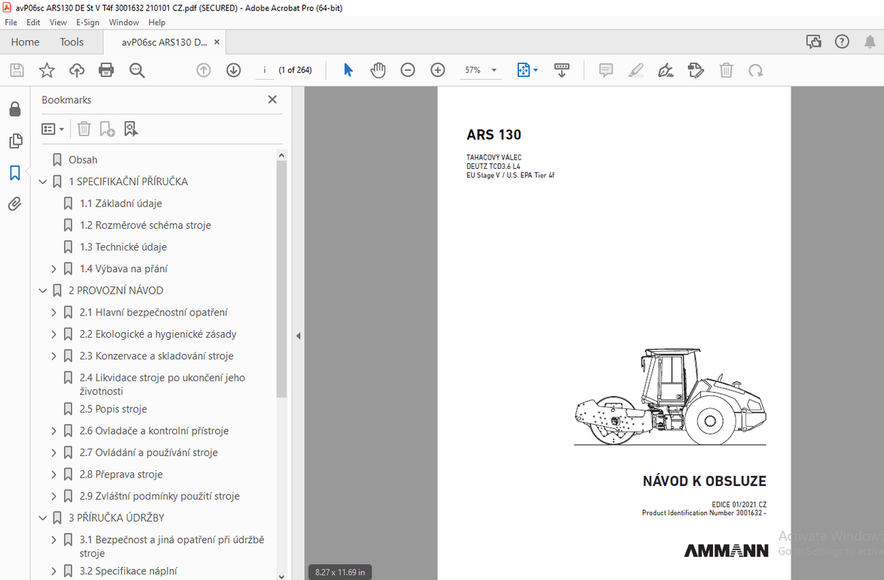 AMMANN ARS 130 NÁVOD K OBSLUZE 3001632 - PDF DOWNLOAD