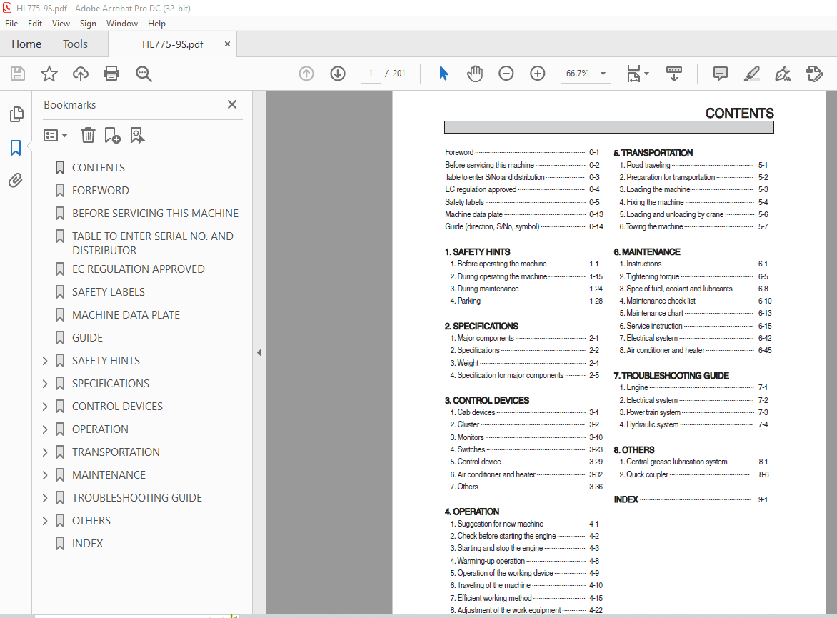 Hyundai HL775-9S Wheel Loader Operator’s Manual 2023 – PDF DOWNLOAD