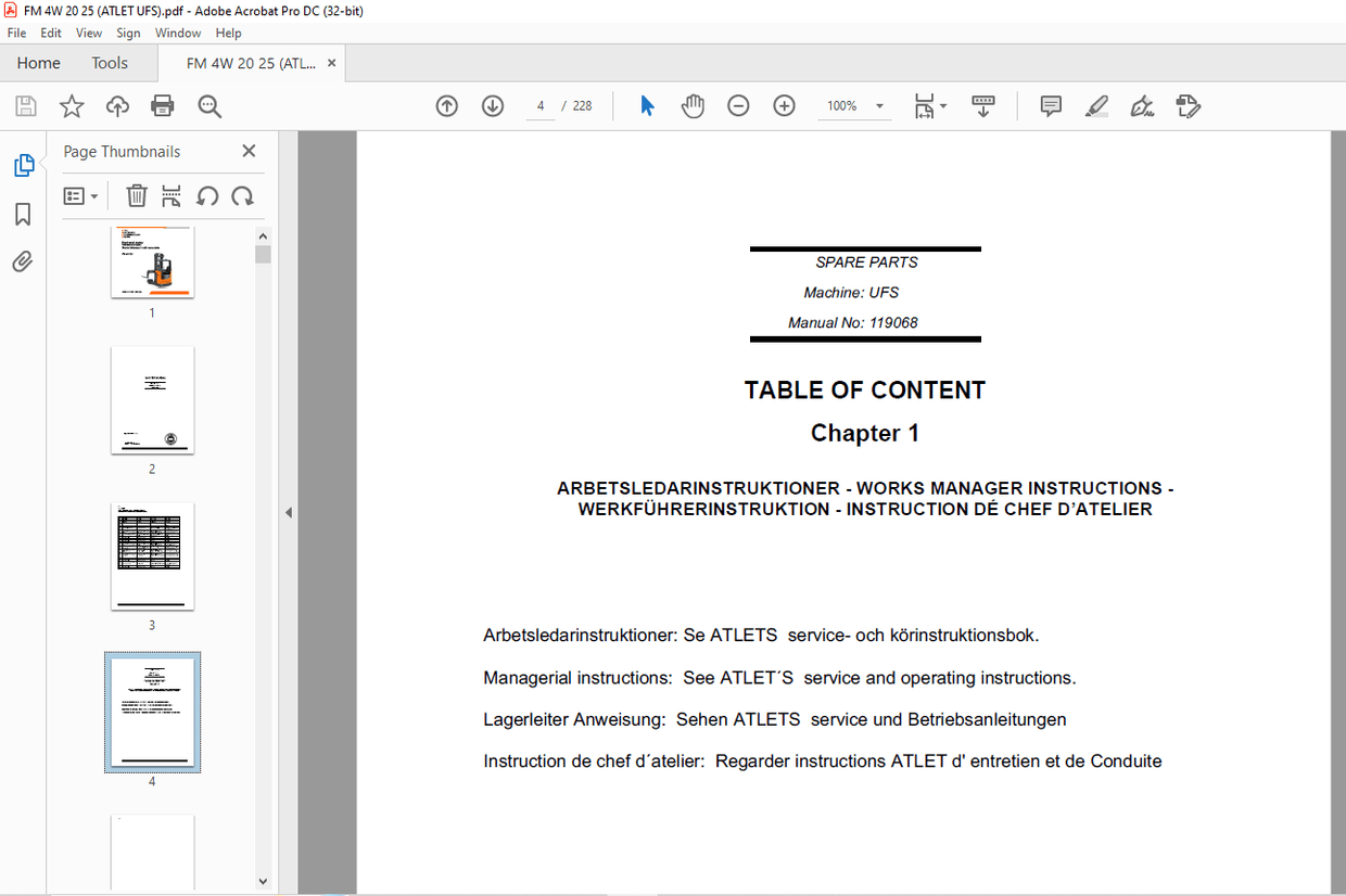 Still Sted Forklift FM-4W 25 Reach mast stacker Spare Parts Manual – PDF DOWNLOAD